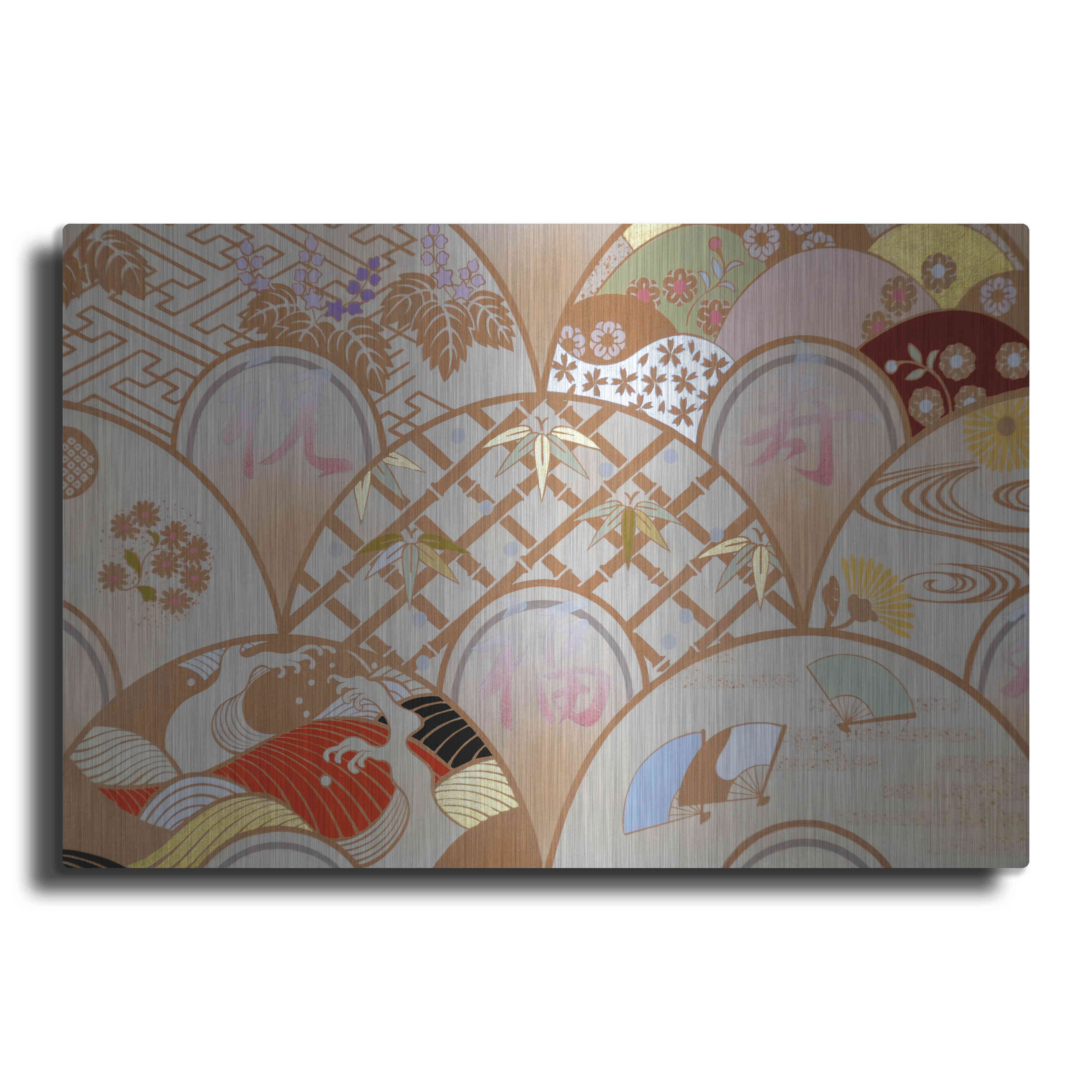 Red Barrel Studio® 'Happy Design A' By Zigen Tanabe, Metal Wall Art | Wayfair